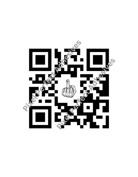Digital Download Qr Code W Fuck You Message Etsy