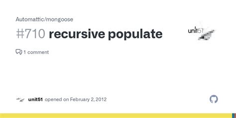 Recursive Populate · Issue 710 · Automatticmongoose · Github