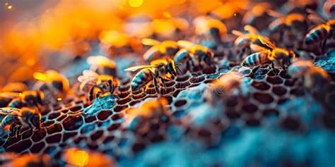 Bee Foraging For Nectar The Role Of Bees In Pollination And