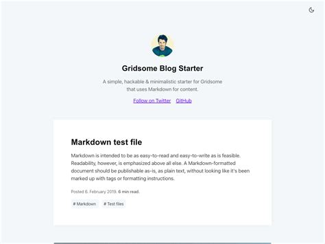 Gridsome Starter Blog Jamstack Themes