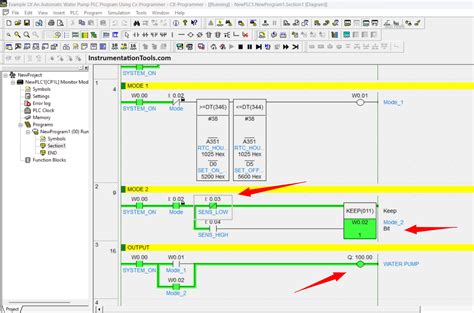 Design A Water Pump Plc Program Using Cx Programmer