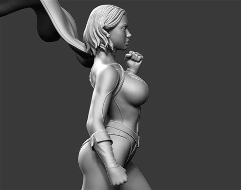Power Girl 3d Model 3d Printable Cgtrader
