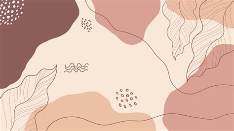 파스텔 색상의 유기적 모양과 손 그리기 선이 있는 추상적인 배경 텍스트 공간이 있는 현대적인 디자인 템플릿입니다 브랜딩 디자인을