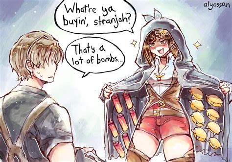 Reisalin Stout Leon S Kennedy And Merchant Atelier And More Drawn By Alyossan Danbooru