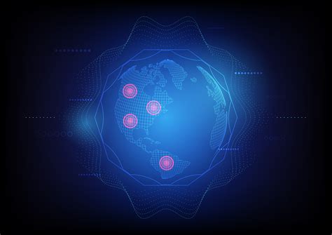 Abstract Satellite Global Technology Background 1211335 Vector Art At