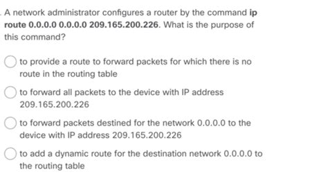 Chapter 15 Quiz Ip Static Routing Flashcards Quizlet