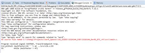 Solved S32ds Arm Debugger No Soure File Nxp Community