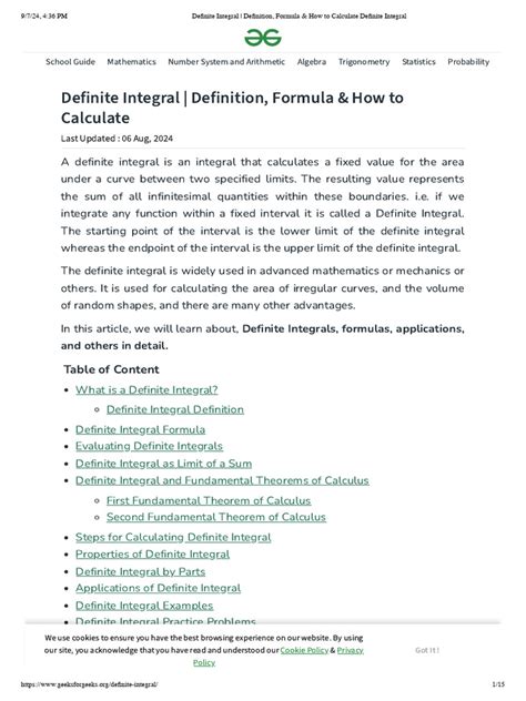 Definite Integral Definition Formula And How To Calculate Definite