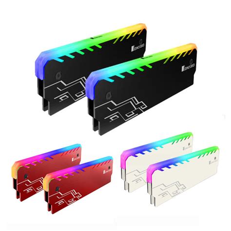 1 2pcs RGB RAM Heatsink DDR DDR3 DDR4 Memory Heat Spreader Cooler For