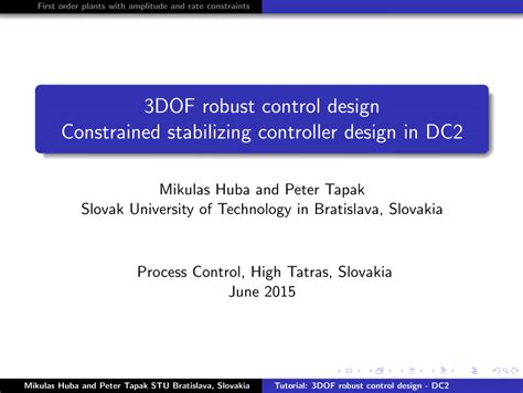 PDF Tutorial DOF Robust Control Design DC