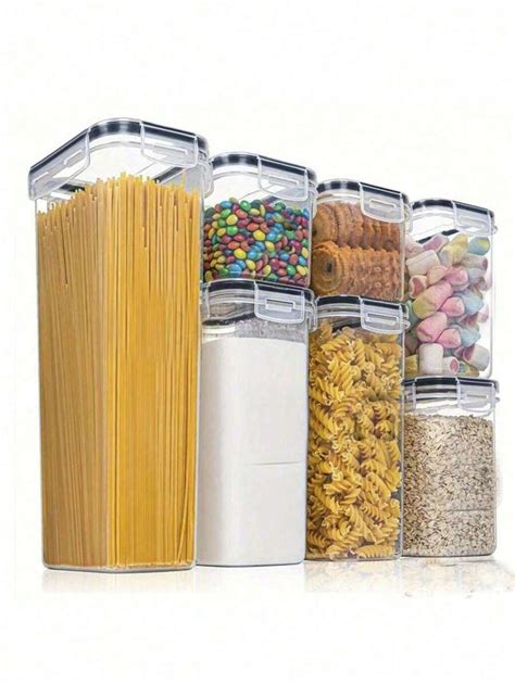 Food Storage Containers Stackable And Space Saving Design With Clear