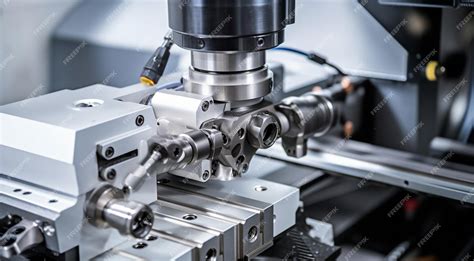 Premium Ai Image Close Up Of A Cnc Machine Cnc Machine In Action Cnc