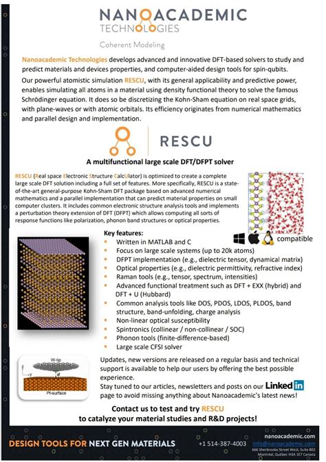 Nanoacademic Builds Atomistic And Quantum Simulation Tools To Predict The Properties Of Next