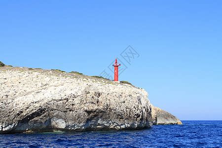 灯塔地标纪念碑蓝色港口石头海洋海岸晴天建筑建筑学高清图片下载 正版图片322143090 摄图网