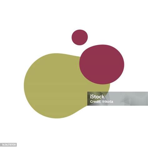 추상은 과일 영감을 형성합니다 손으로 그린 유기적인 모양 벡터 그림 평면 디자인 개체 그룹에 대한 스톡 벡터 아트 및 기타