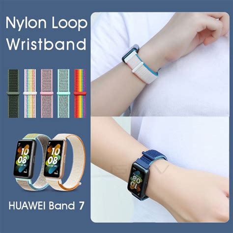 Sport Breathable Nylon Loop Velcro Strap For Huawei Band Replacement Band Lightweight Nylon