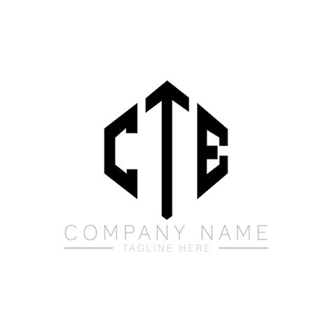 Premium Vector Cte Letter Logo Design With Polygon Shape Cte Polygon
