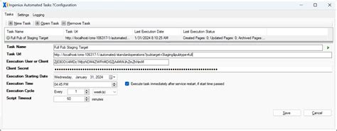 scheduling automated tasks