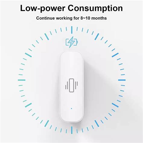 Tuya Wifi Zigbee Smart Vibration Sensor Home Real Time Burglar System Detector Alarm