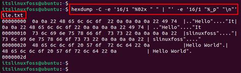 how to use hexdump command in linux its linux foss