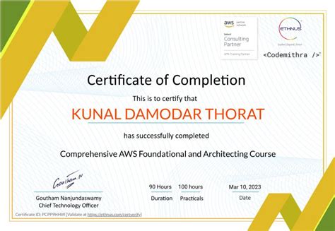 kunal thorat on linkedin aws ethnus awscloud awscertified awsarchitect learning