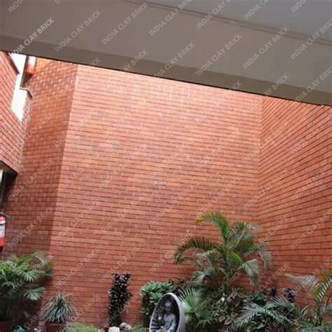 Buy Plain Red Natural Clay Terracotta Brick Wall Elevation Cladding Tile India Clay Brick