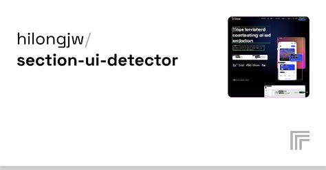 Hilongjw Section Ui Detector Run With An API On Replicate