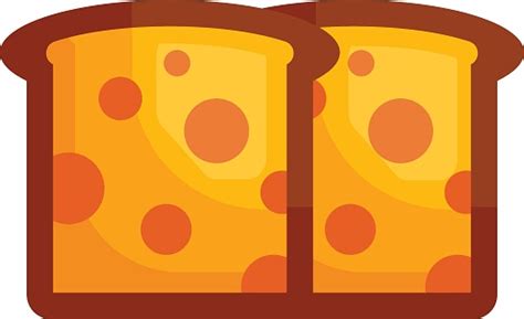 제복을 입은 빵 조각 개념 갈색 빵 벡터 컬러 아이콘 디자인 베이커리 및 구운 식품 기호 요리 및 주방 교육 기호 레시피 개발