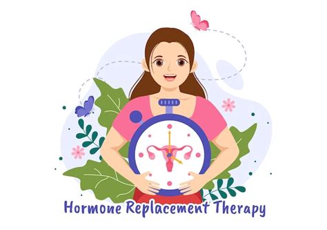 Premium Vector Hrt Or Hormone Replacement Therapy Acronym Vector