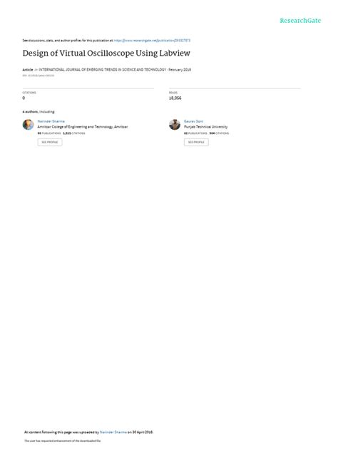 Design Of Virtual Oscilloscope Using Labview Pdf Data Acquisition Information And Design Of Virtual Oscilloscope Using Labview Pdf Data Acquisition Information And
