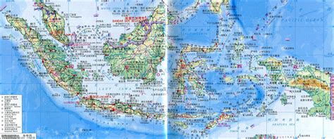 印度尼西亚全图中文版 印度尼西亚地图库