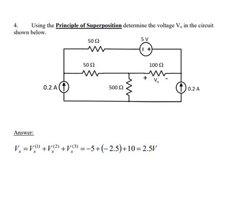 solved 4ing the principle of superposition determine the