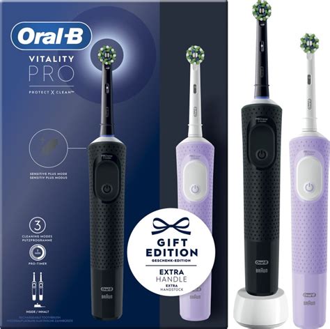 Oral B Vitality Pro D103 Duo Crossaction Lilac Mistblack 2