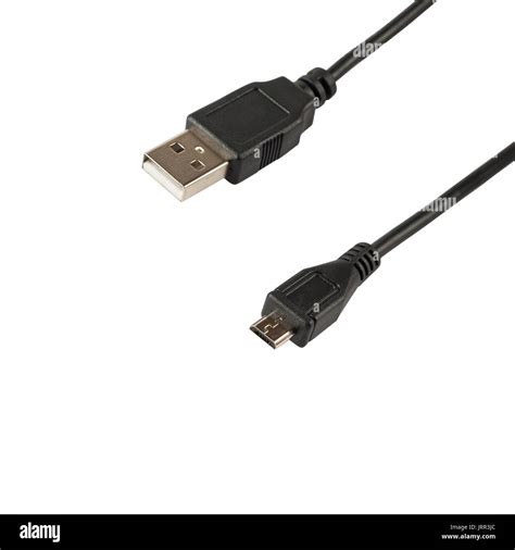 Usb Cable Isolated Stock Photo Alamy