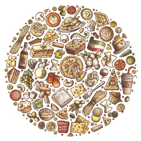 3d免抠元素 手绘风格意大利美食插画 素材免费下载 500像素 Eps格式 编号41558830 千图网