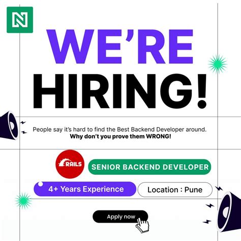 Nonstop Io Technologies On Linkedin Hiring Backenddeveloper Rubyonrails Techjobs