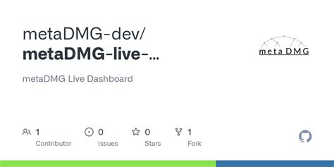 GitHub MetaDMG Dev MetaDMG Live Dashboard MetaDMG Live Dashboard