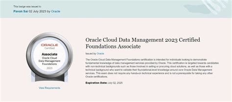 Pavan Sai On Linkedin Oracle Oraclecloud Clouddatamanagement