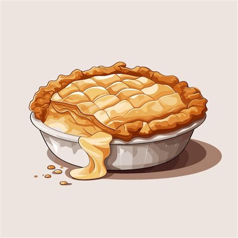 Premium Vector Pie Vector On White Background