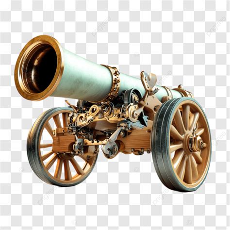 복잡한 조각과 나무 바퀴가 달린 골동품 청동 대포는 역사적인 웅장한 모습을 보입니다 고대 미술 청동 대포 Png 일러스트 및 이미지 에 대한 무료 다운로드 Pngtree