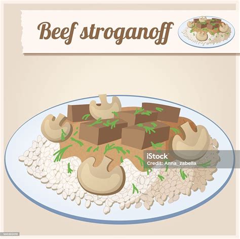 철두철미 아이콘크기 비프 스트로가노프 소고기 스트로가노프에 대한 스톡 벡터 아트 및 기타 이미지 소고기 스트로가노프 벡터