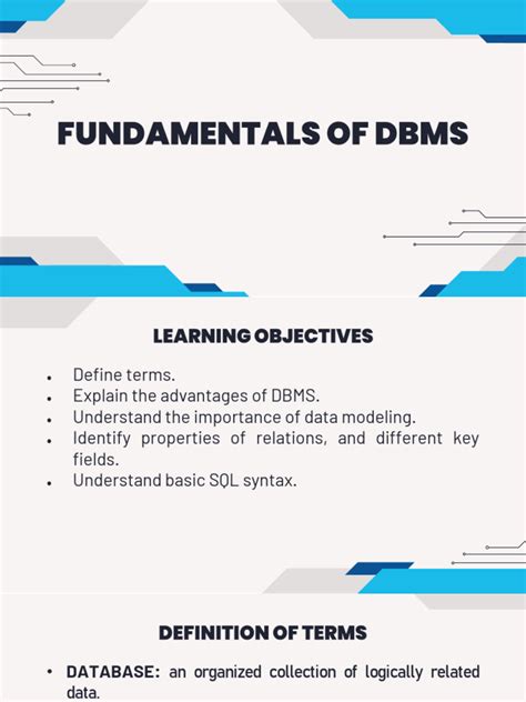 1 review of fundamentals of dbms pdf relational database databases