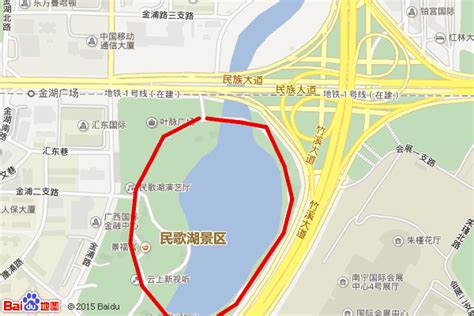 南宁民歌湖景区 跑步路线 泡泡运动平台