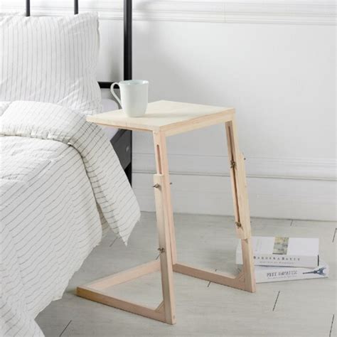 편백나무 높이조절 사이드 티 테이블 보조책상 거실 소파 침대 1인 미니 원목테이블 홈플러스 익스프레스