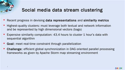 Parallel Clustering Of High Dimensional Social Media Data Streams