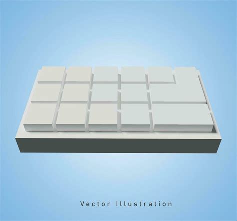 White Keyboard In D Vector Illustration Vector Art At Vecteezy