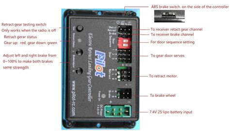 Pilot Rc Electric Retract Landing Gear Controller Manual