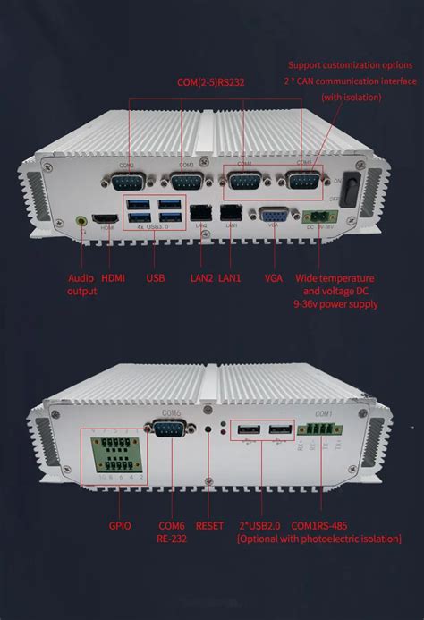 11th Gen I7 1165g7 Cpu Industrial Fanless Mini Pc 8gb 120gb Rugged Ddr4 Memory Computer