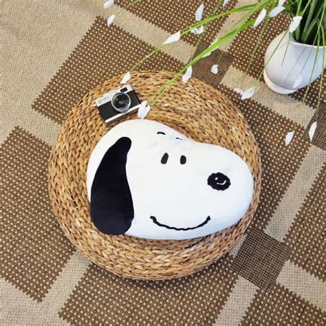 Poom 스누피 스마일 얼굴쿠션