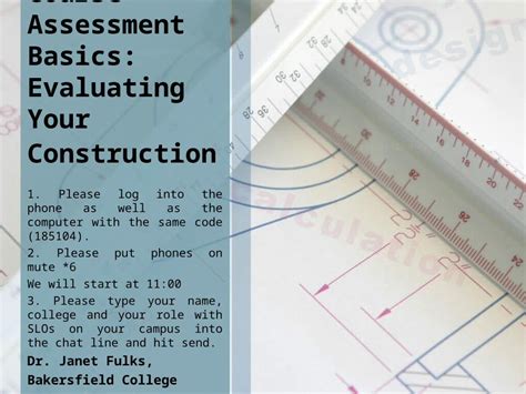 ppt course assessment basics evaluating your construction dokumen tips